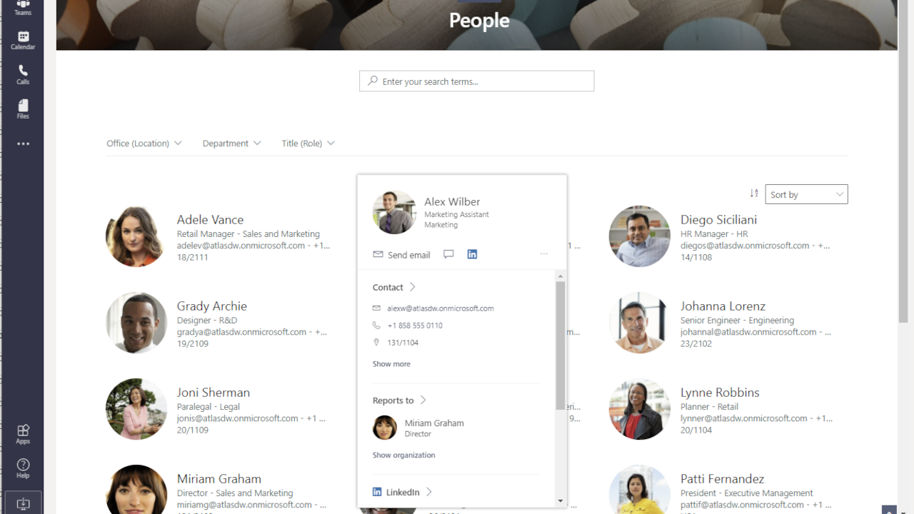 Atlas Expertise Directory for Microsoft 365