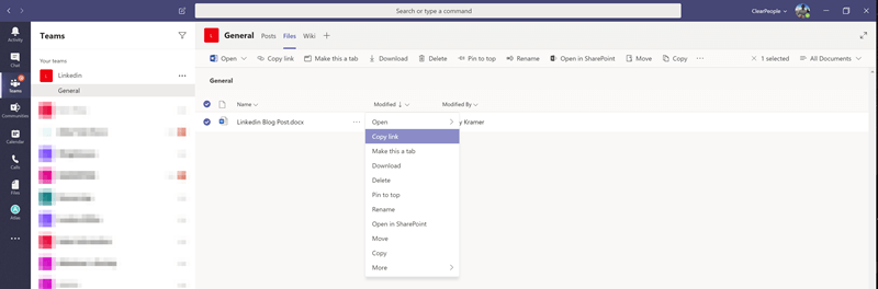 Easy steps to shorten and rename links Teams and SharePoint Links