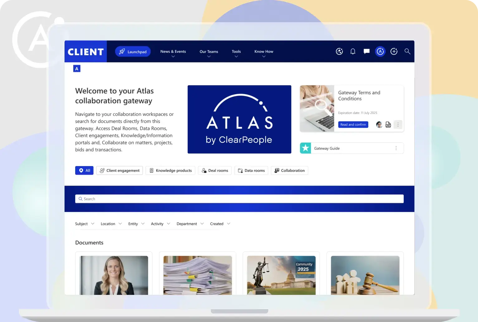 Client Portals with Atlas for Legal and Professional Services