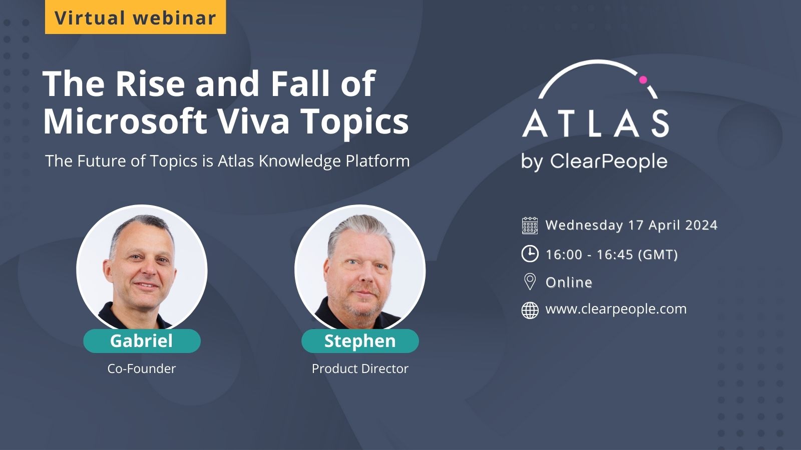 Webinar Events: Atlas and Teams
